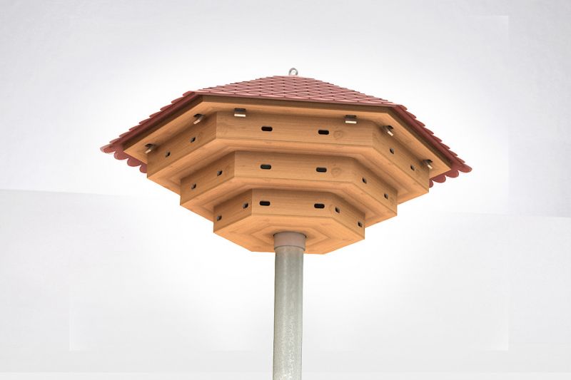 Swallow house, swift tower and sparrow house - species protection towers